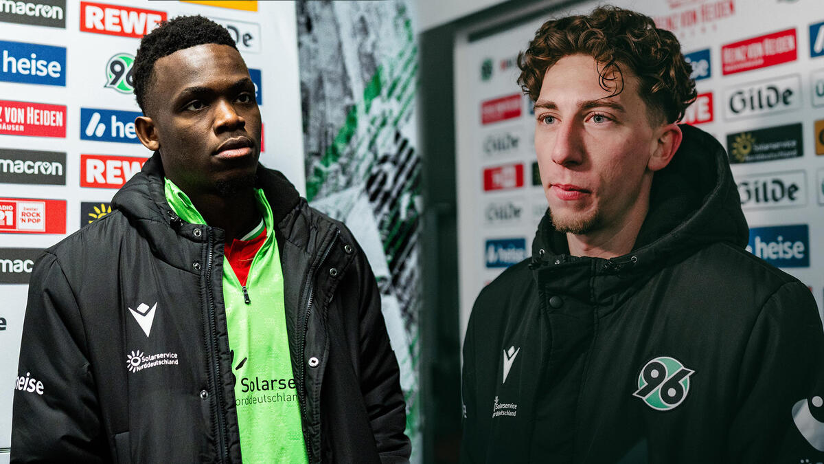 Hannover 96: Jannik Rochelt und Rabbi Matondo am 96TV-Mikro: "Bin super ...