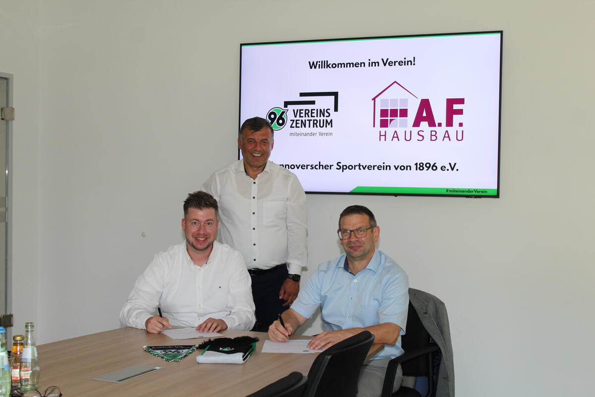 Hannover 96: Neue Partnerschaft mit der Albert Fischer Hausbau GmbH