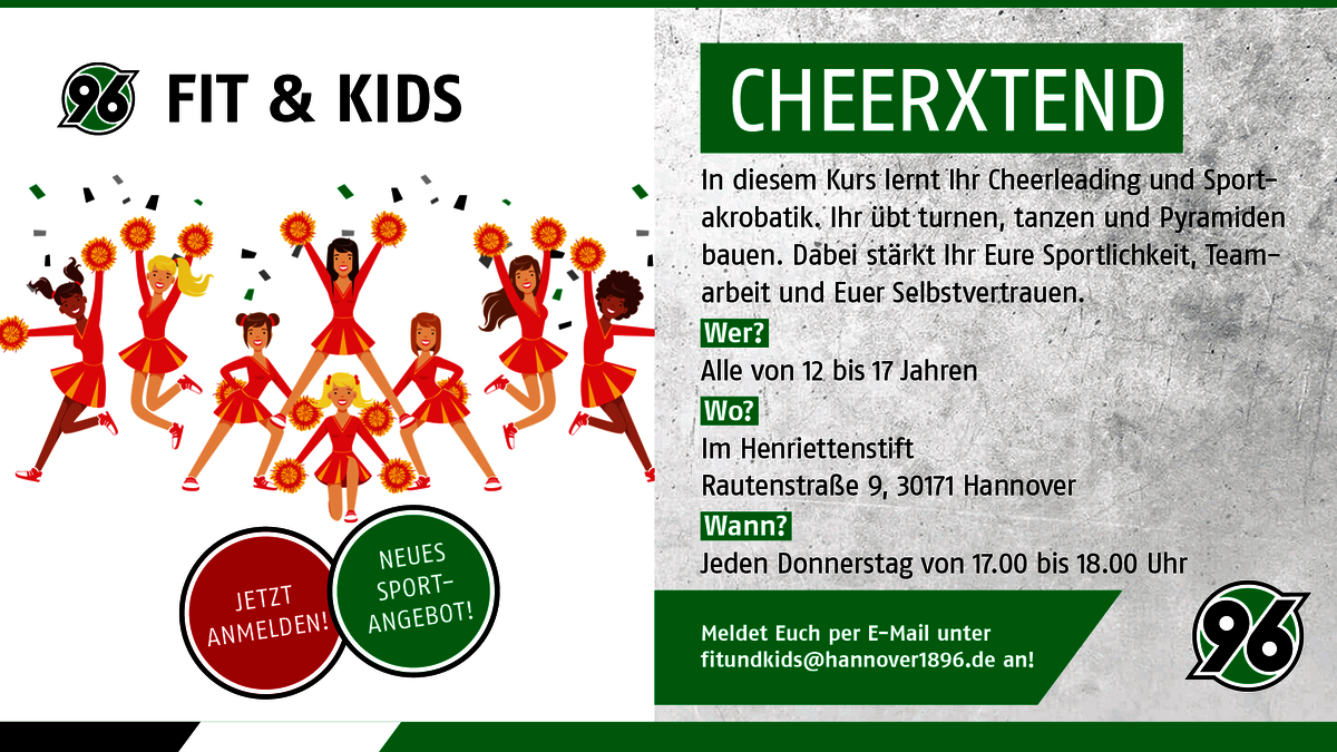Hannover 96: Neues Sportangebot startet: CheerXtend